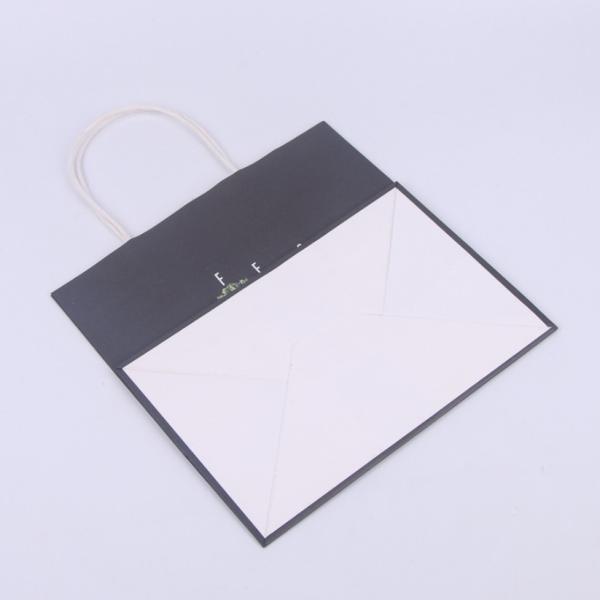 Quality CMYK Printing Wide Base Paper Carrier Bags for sale