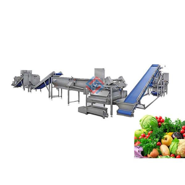 Quality Commercial Fruit Vegetable Washer Machine , Vegetables Processing Line for sale