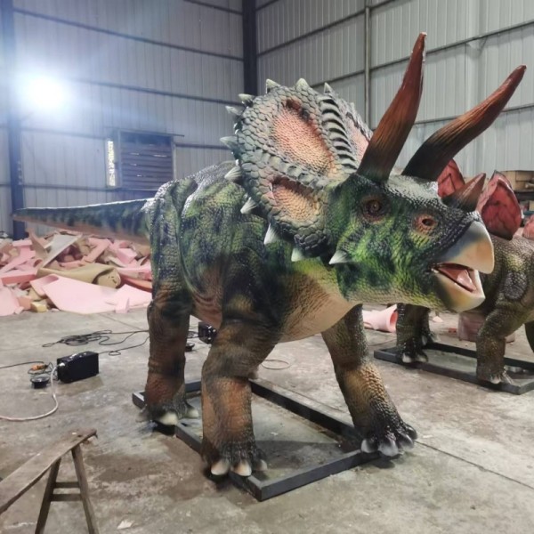 Quality Real High-quality Professional Animatronic Dinosaur Triceratops 6m Model for sale