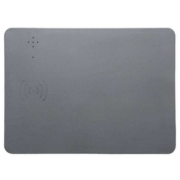 Quality Personalized Qi 10W Mouse Pad Wireless Charger PU Leather Mat for sale