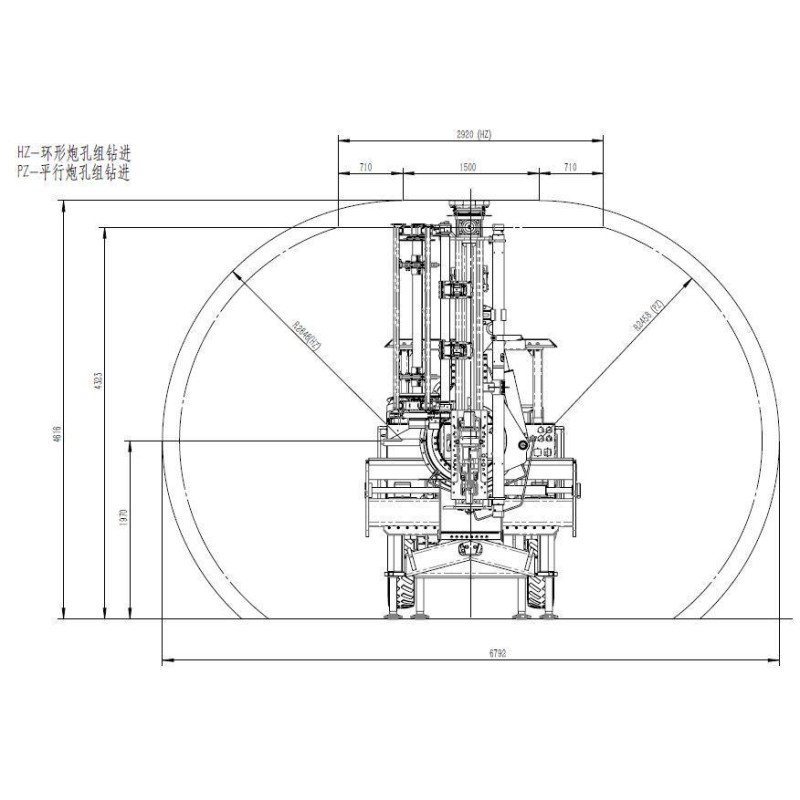 Mining Hydraulic Drilling Rig Tunnel MID-Deep Hole Drilling Rig Tunnel Drill