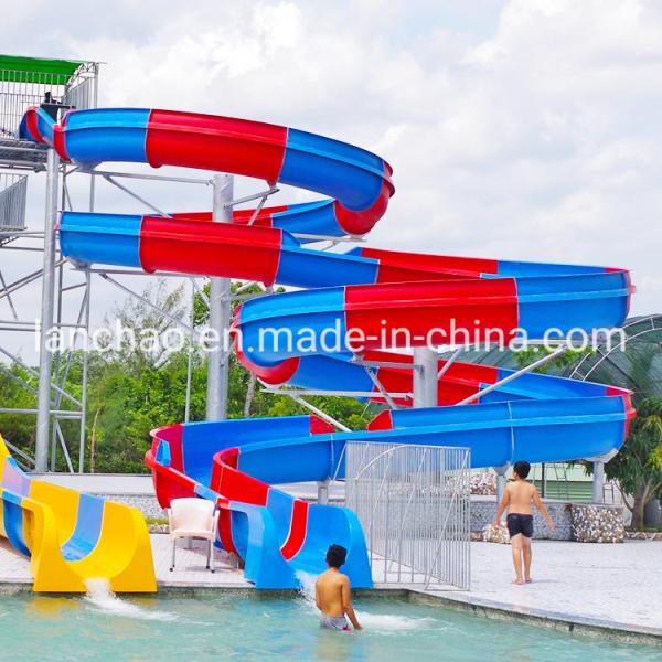 Quality Fiberglass Spiral Water Slide Screaming Fiberglass Screw ISO9001 for sale