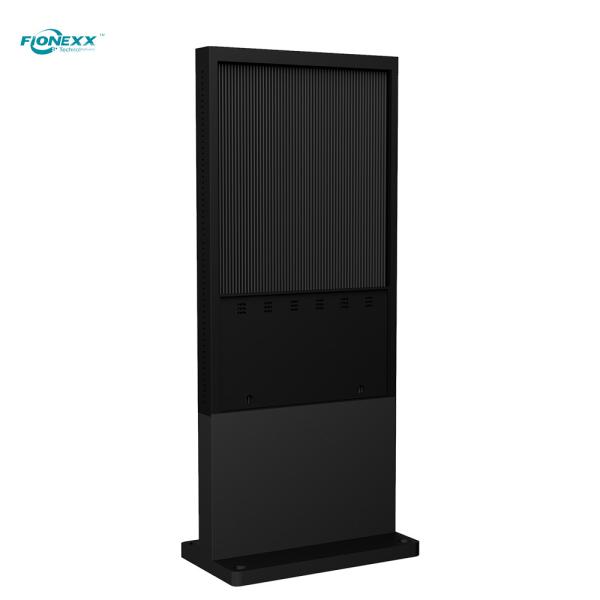 Quality 43 inch Black Windows Outdoor Fanless Vertical Digital Totem for sale