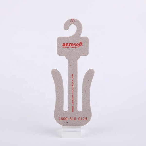 Quality Recycled Paper Slipper Hanger Custom Size For Sustainable Packaging for sale