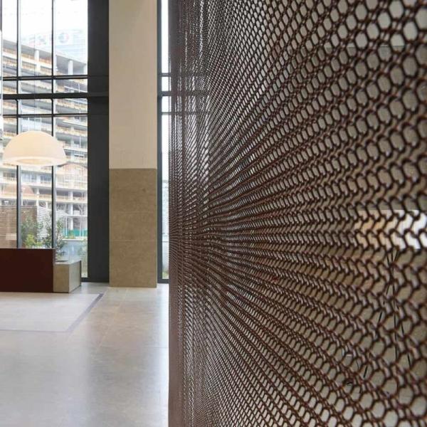 Quality Stainless Steel Ring Mesh Curtain With 2.2kg/m2 Weight for sale