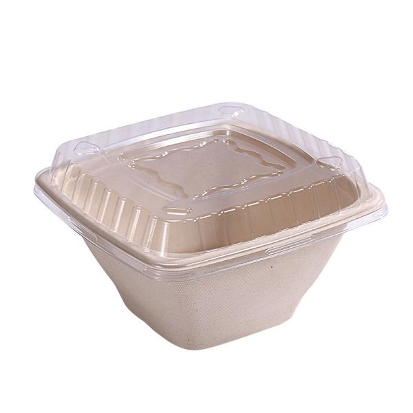 Quality 16 24 32oz Biodegradable Sugarcane Bagasse Bowl Fruit Salad Containers Box With for sale