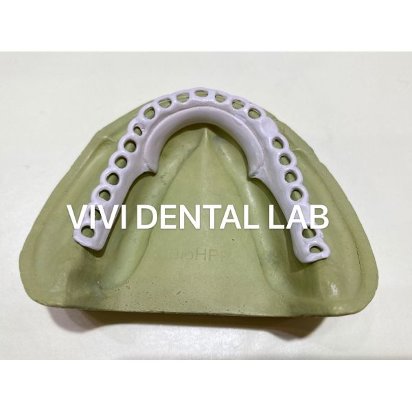Quality CAD CAM PEEK Partial Denture Framework 3Shape Exocad Denture Design for sale