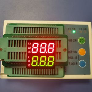Quality Double Row 8.6mm Height 7 Segment LED Display Two Color 3 Digit for sale
