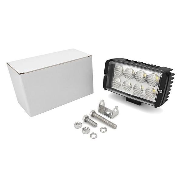 Quality LED Working Light 24W Flood Beam 12-24V DC Offroad Trucks Tractor for sale
