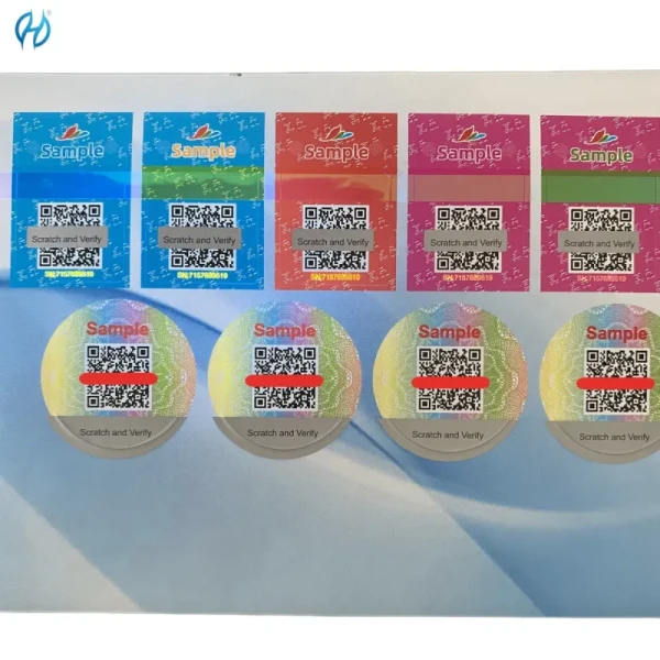 Quality Customized Holographic Security Stickers Offset Printing For Customized for sale