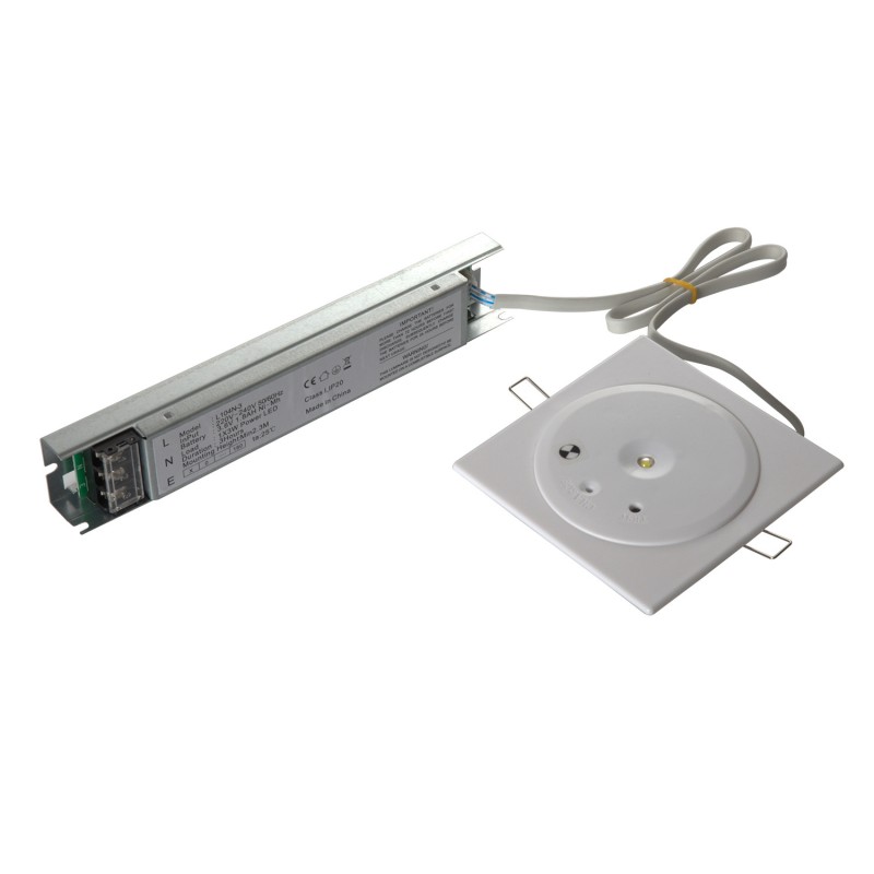 Quality Non Maintained IP20 LED Recessed Emergency Light Fire Exit Sign 220V L104N-3 for sale