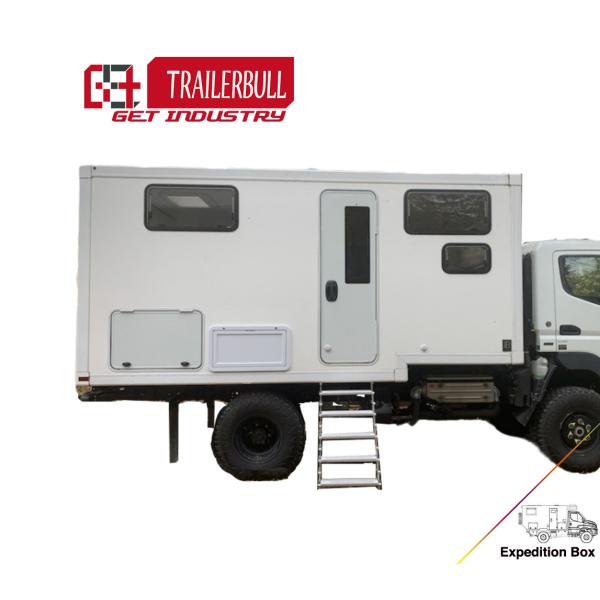 Quality Rectangle FRP Sandwich Box Expedition Truck Camper for sale