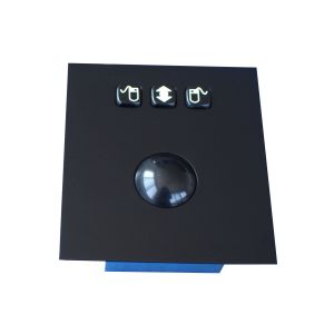 Quality Black Industrial Trackball Pointing Device / kiosk trackball abrasion - for sale