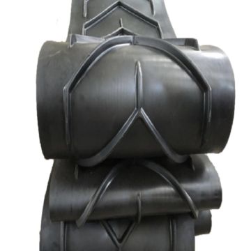 Quality Herringbone Pattern Black Conveyor Belting 300-800mm Width for sale