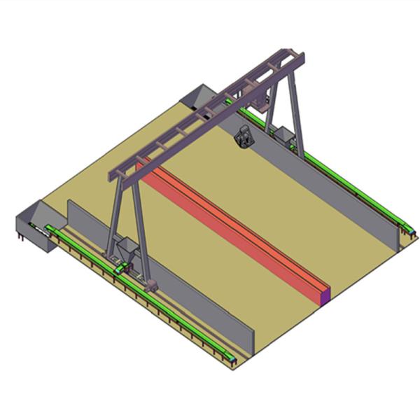 Quality 70 ton Load And Unload Double Beam Eot Bridge Gantry Crane for sale