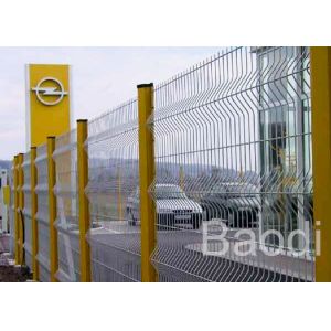 Quality Courtyard Metal Mesh Fence Panels , Vinyl Coated Welded Wire Fence For Industry for sale