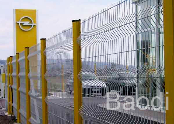 Quality Courtyard Metal Mesh Fence Panels , Vinyl Coated Welded Wire Fence For Industry Zone for sale