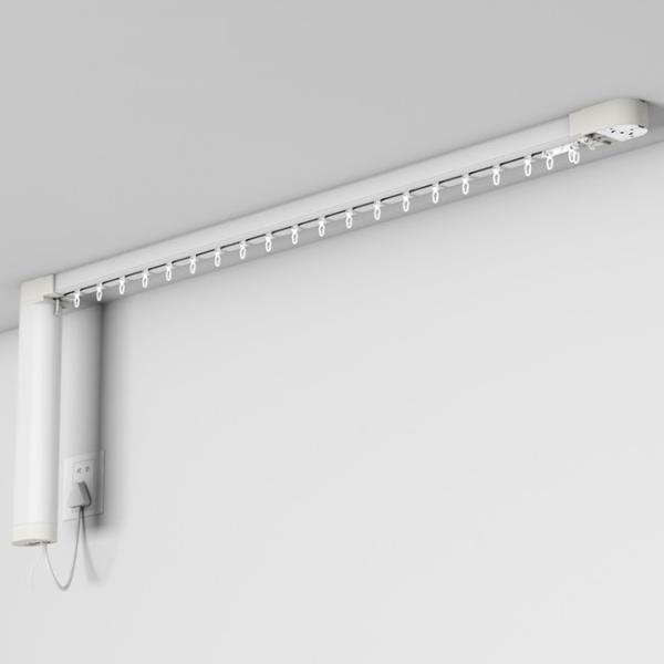 Quality Ripple Fold Wireless Remote Control Motorized Curtain Track for sale