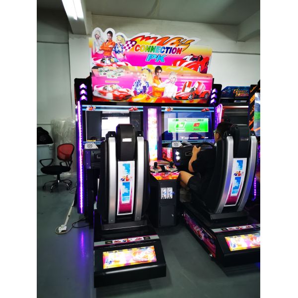 Quality Coin operated Simulator 32'' screen Twins Outrun arcade racing car game machine for sale