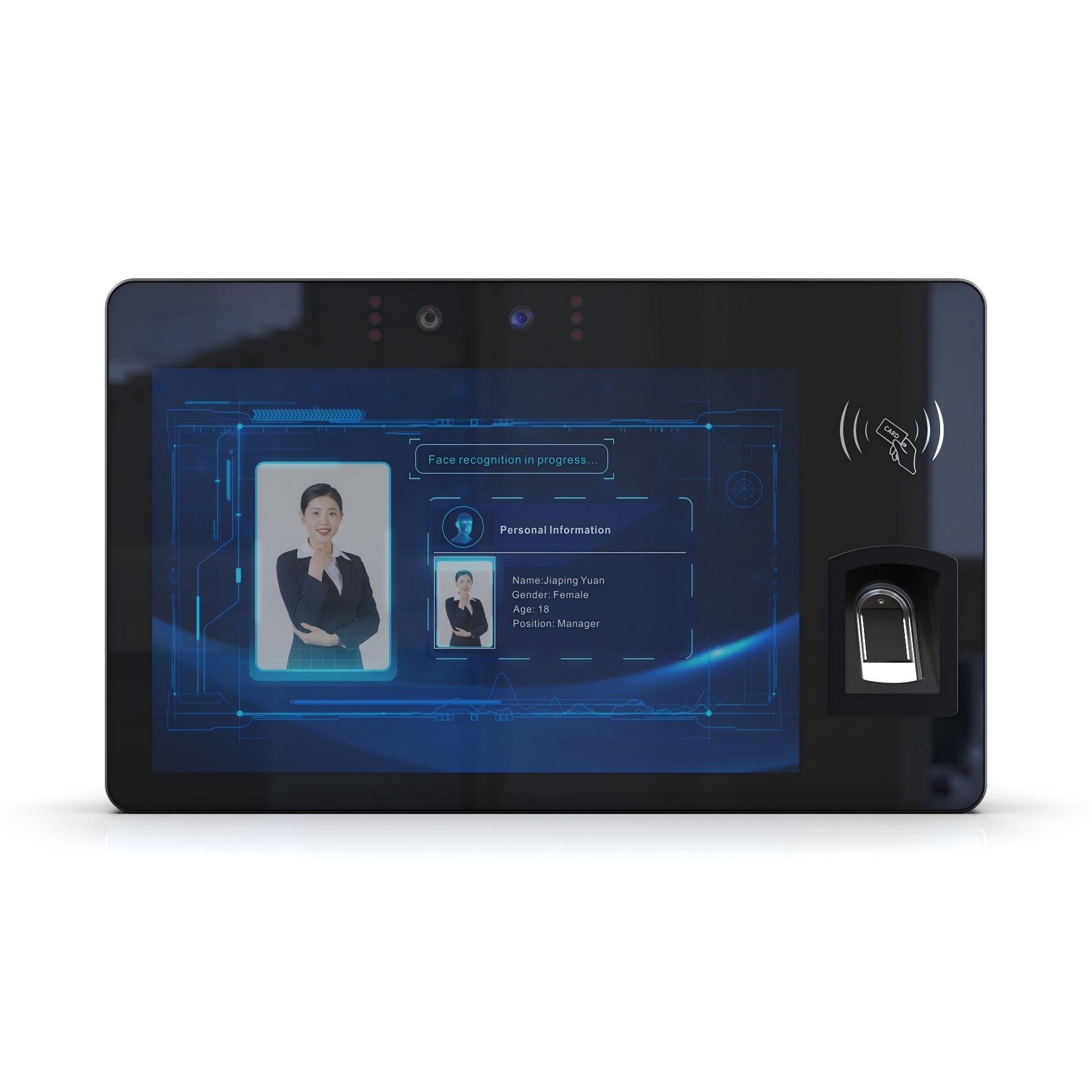 Quality Visible Light Face Recognition Terminal 5 inch IPS Touch Screen Metal Case for sale