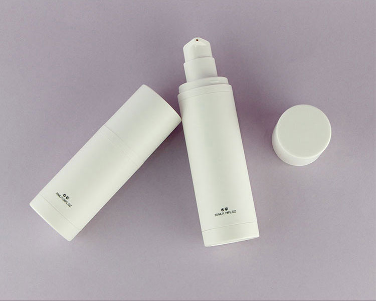 Airless pump bottle packaging