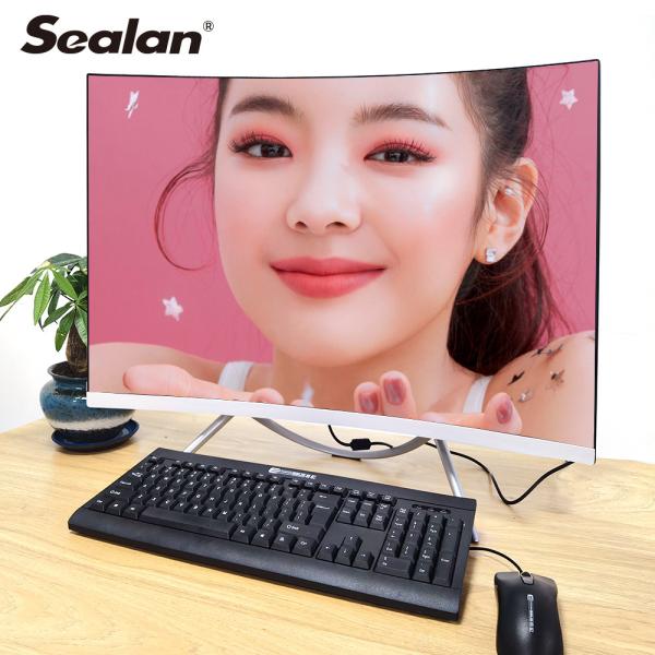 Quality 480g SSD 2.4GHz Curved Desktop Computer Flat Screen for sale