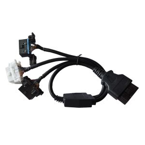 Quality Automotive OBD2 Connector Cable 16 Pin Male Port To 3 Female for sale