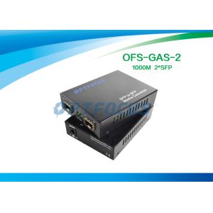 Quality SFP Dual Mode 2 Port Fiber Media Converter 256K 10 / 100 / 1000M for sale