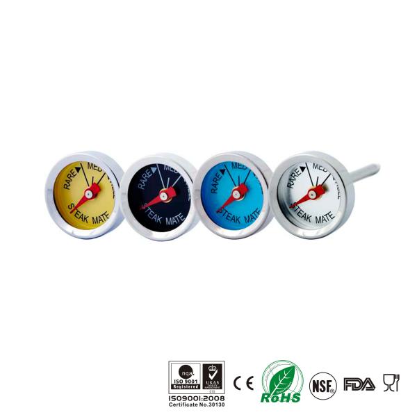 Quality Mini Meat Cooking Thermometer Set Stainless Steel And Aluminium Dial Material for sale