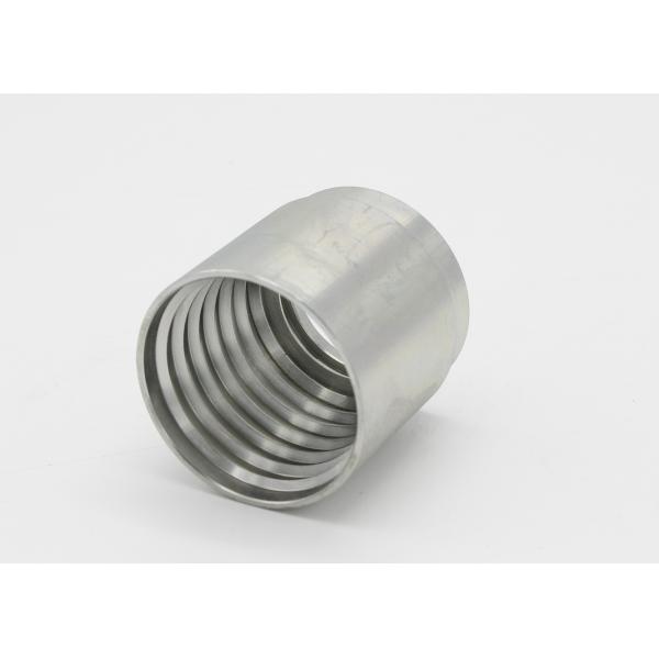 Quality Silver / Golden Hydraulic Hose Fitting , Hydraulic Pipe Fittings Galvanized Zinc for sale