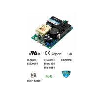 Quality 350W Security Alarm AC DC Open Frame Power Supply ES60601 Universal Input LOF350 for sale