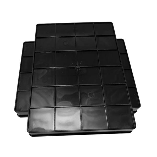 Quality ESD PCB Tray Thicken PP Plastic Antistatic Storage Trays Black ESD Packing for sale