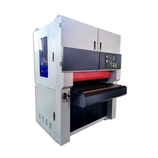 Quality 3500 KG R-RP1000 Precise Calibrating Wide Belt Grinding Sander Sanding Machine for Plywood Solid wood Floor for sale