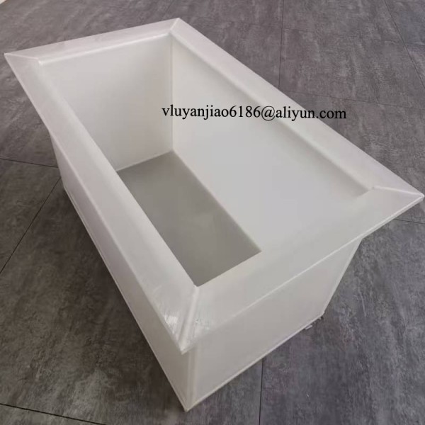 Quality Custom White PP Welded Electroplating Tank for Corrosive Liquids for sale