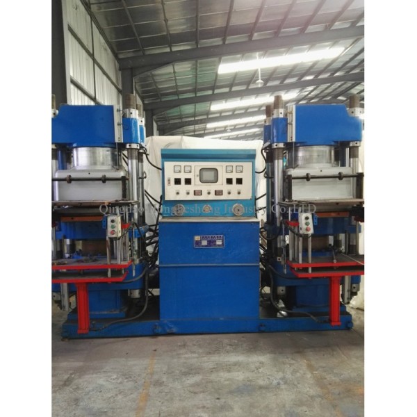 Quality 80t Twin Rubber Moulding Hydraulic Press For Making Slippers Sole for sale