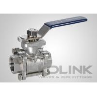 Quality 3-Piece Stainless Steel Ball Valve with ISO5211 Mounting Pad for sale