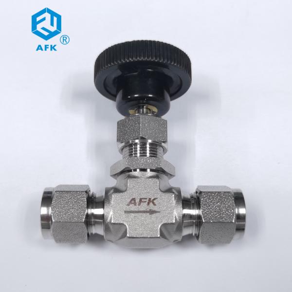 Quality PTFE High Pressure Needle Valve EN3.1 6000psi Stainless Steel for sale