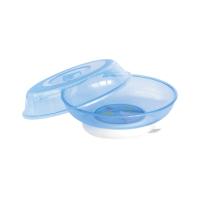 Quality BPA FREE With Cover And Suction Pad Plastic Baby Plate for sale