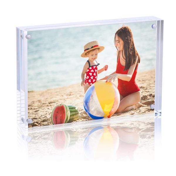 Quality Transparent Crystal Custom Acrylic Fabrication 20mm Acrylic Photo Frame for sale