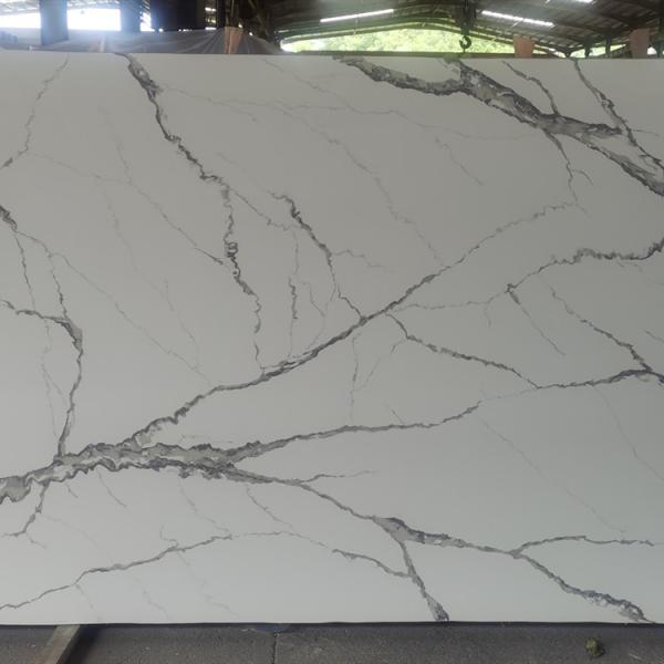 Quality Customized Polished Honed Quartz Stone Slab Countertop Engineered Stone Quartz for sale