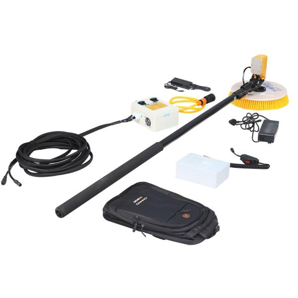 Quality Solar Panel Cleaning System with Single Head Spin Brush and 7.5 Meters Adjustable Handle for sale