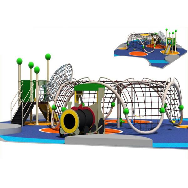 Quality Large Playground Climbing Net Frame 6 Strand Steel Rope Spider Web Kid Play Site for sale