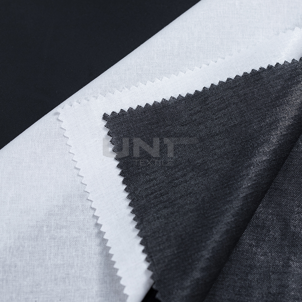 Quality 156 GSM 150 cm Width Plain Weave Shirt Interlining Collar Fusing for Eco-Friendly Shirt Collar and Cuff Application for sale