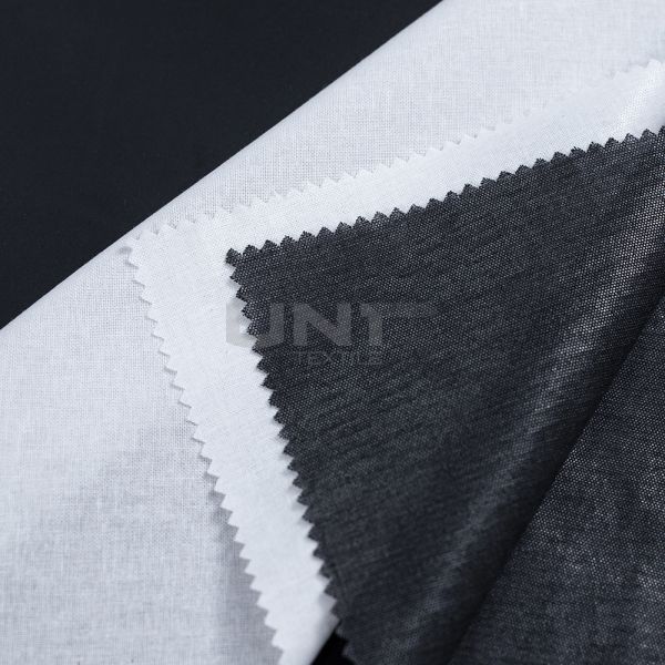 Quality 70 gsm Plain Weave Shirt Interlining with PA Adhesive for Collar and Cuff for sale
