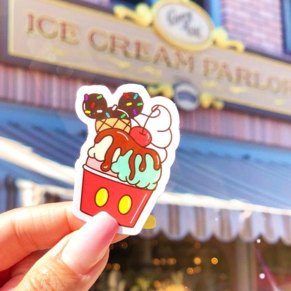 Quality Custom Waterproof Food Kiss Cut Stickers For Ice Cream Van Truck for sale