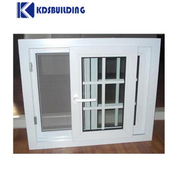Quality KDSBuilding French Design Kitchen Grill Design Price Upvc Pvc Sliding Window for sale