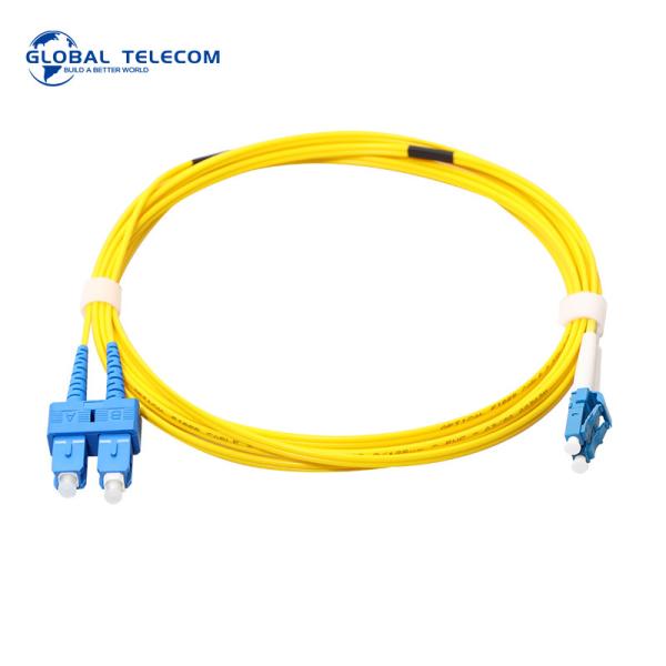 Quality OM4 2 Meters Fiber Optic Patch Cord LC Duplex Multimode 50/125 LC for sale
