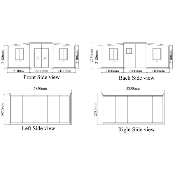 Quality Prefab Folding Living Expandable Container House for sale