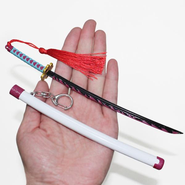 Quality Demon Slayer Kanroji Mitsuri 22CM Automatic Elasitc Moving Sword for sale