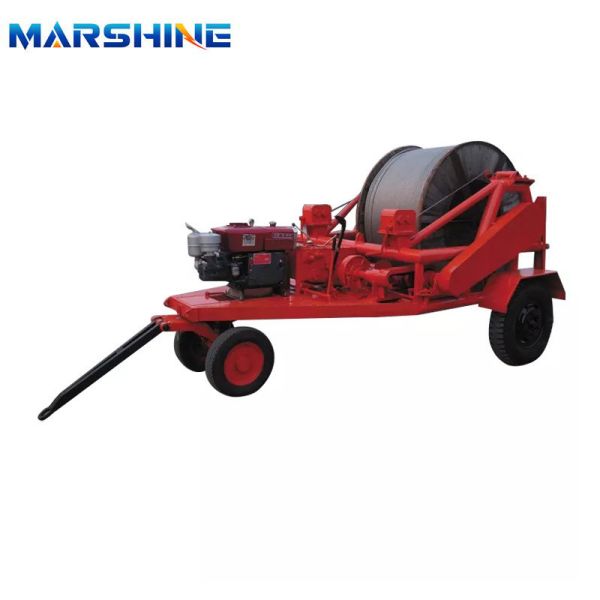 Quality 10T Iron Steel Hydraulic Cable Drum Trailer Reel For Power Construction for sale